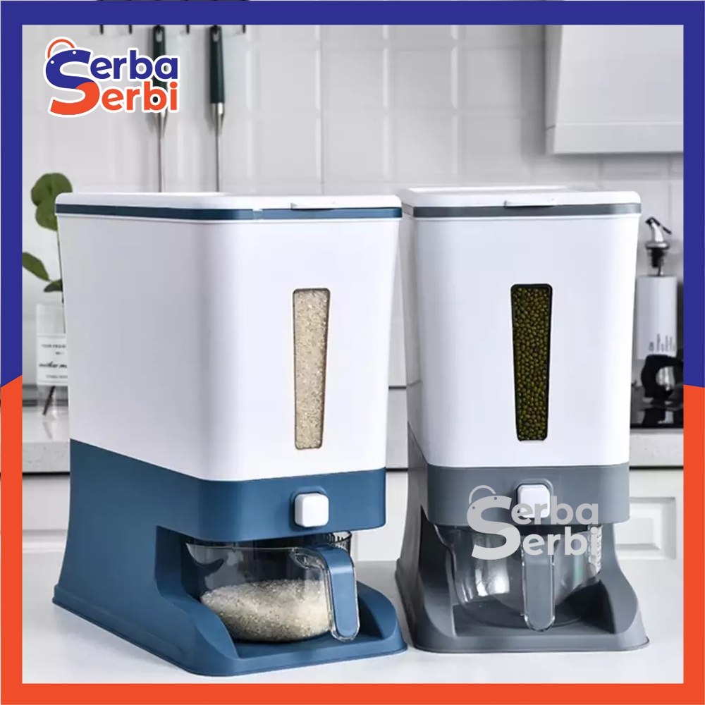 Jual SerbaSerbiGrosir - Dispenser Beras Biji-bijian dengan Gelas Ukur ...