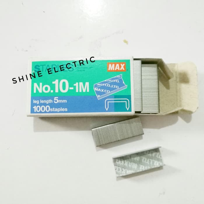 Jual ISI STAPLES MAX NO.10 ISI HEKTER STAPLER KECIL | Shopee Indonesia