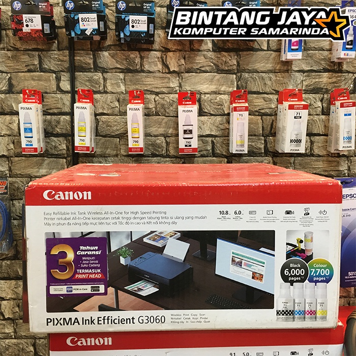Jual Canon Pixma G3060 All in One Wireless Printer with Ink Tank ...