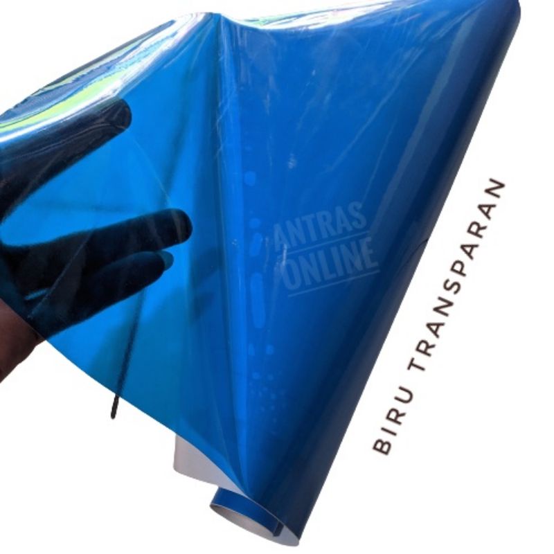 Jual stiker skotlet biru transparan glossy kilap - scotlite motor ...