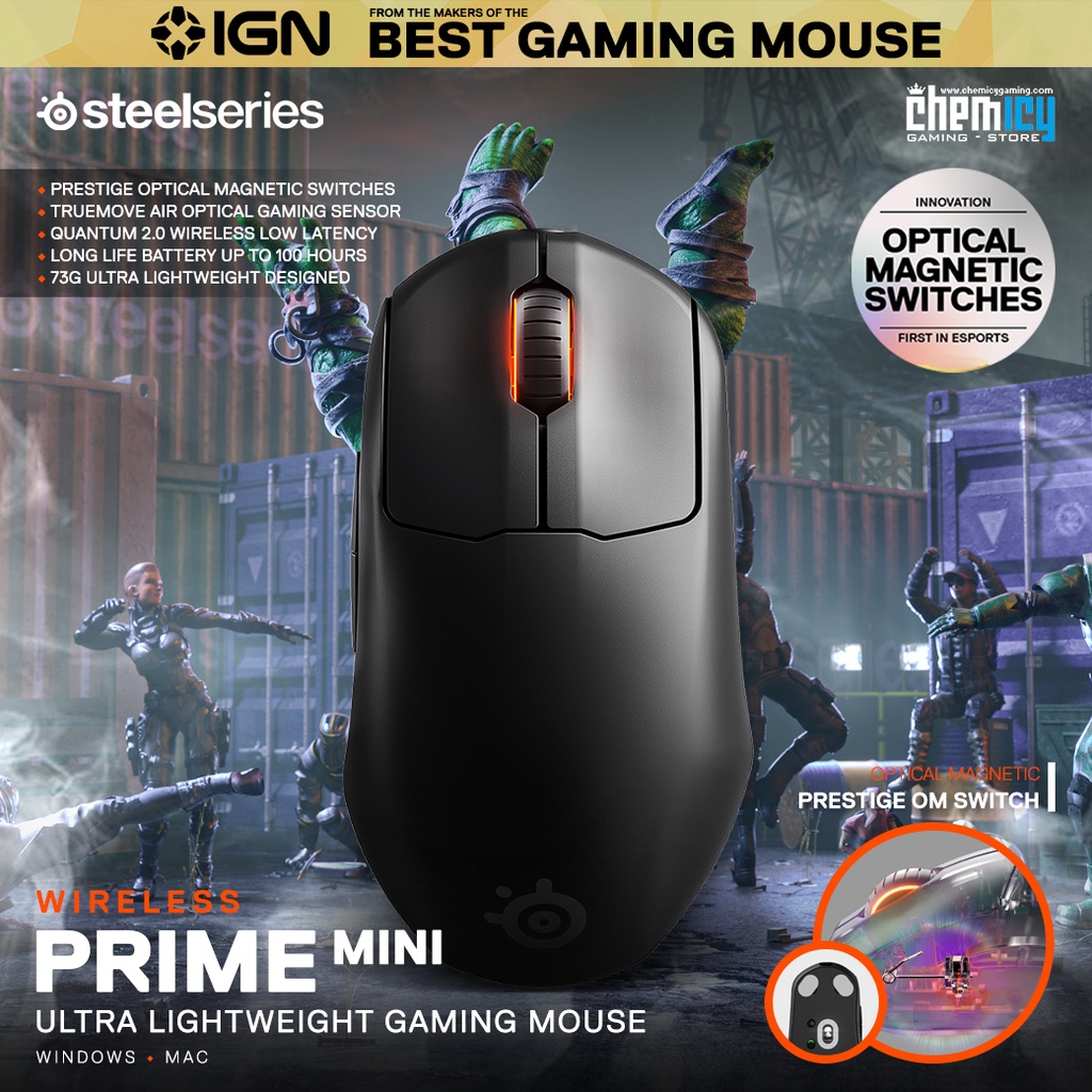 Jual Steelseries Prime Mini Wireless Ultra-Lightweight Gaming Mouse ...