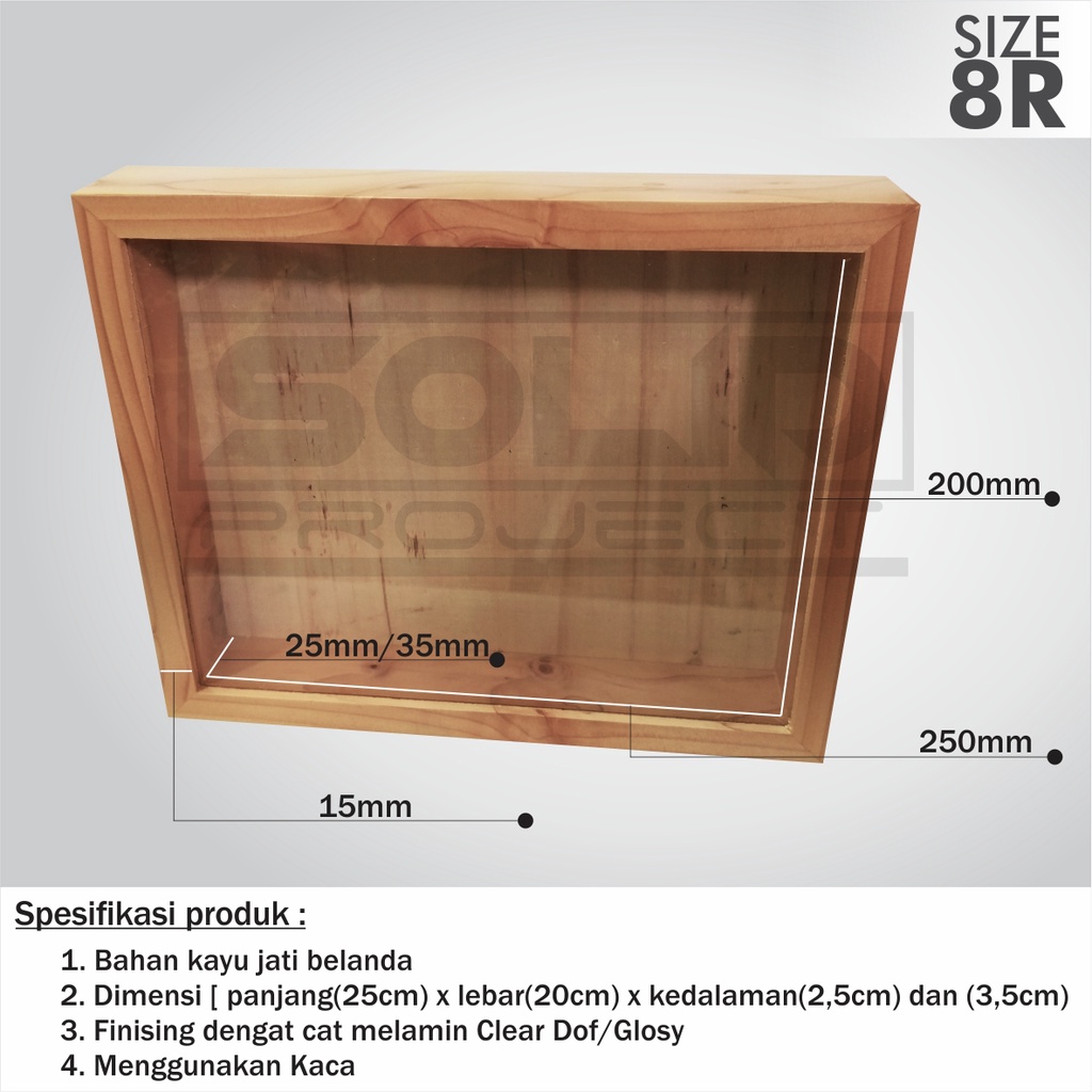 Jual Frame 3D 8R (20×25) | Shopee Indonesia