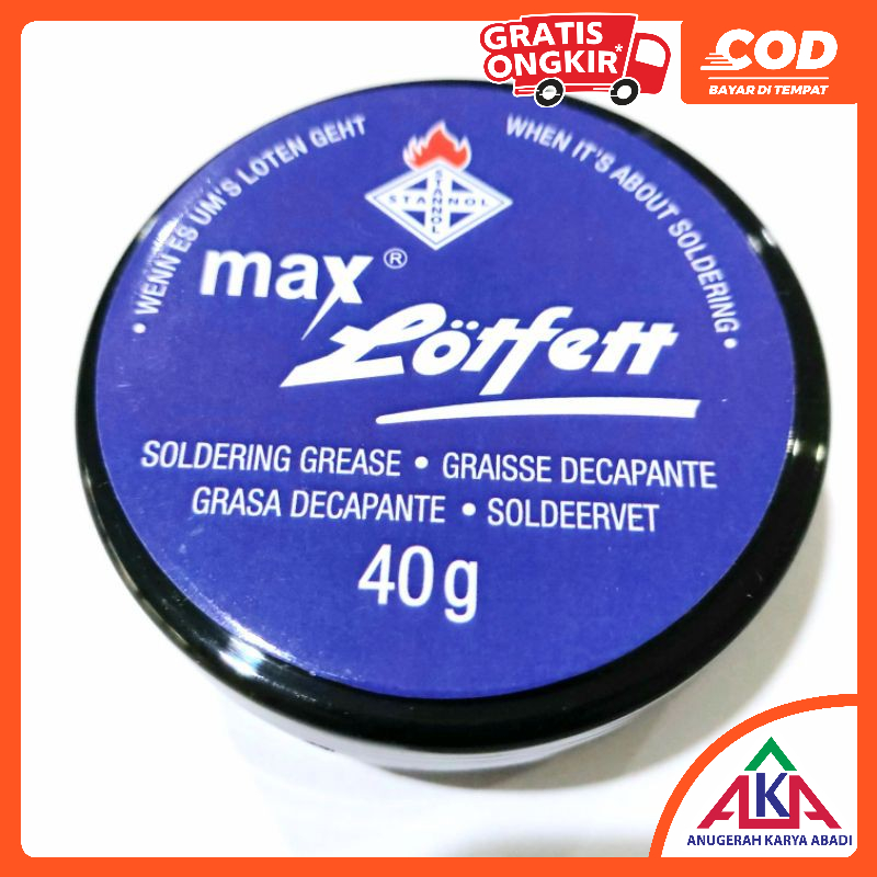 Jual Lotfet MAX 40 Gr Pembersih Solder Minyak Songka Soldering grease ...