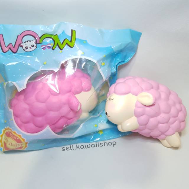 Jual squishy sheep sleep licensed WOOW factory sleeping domba kambing ...
