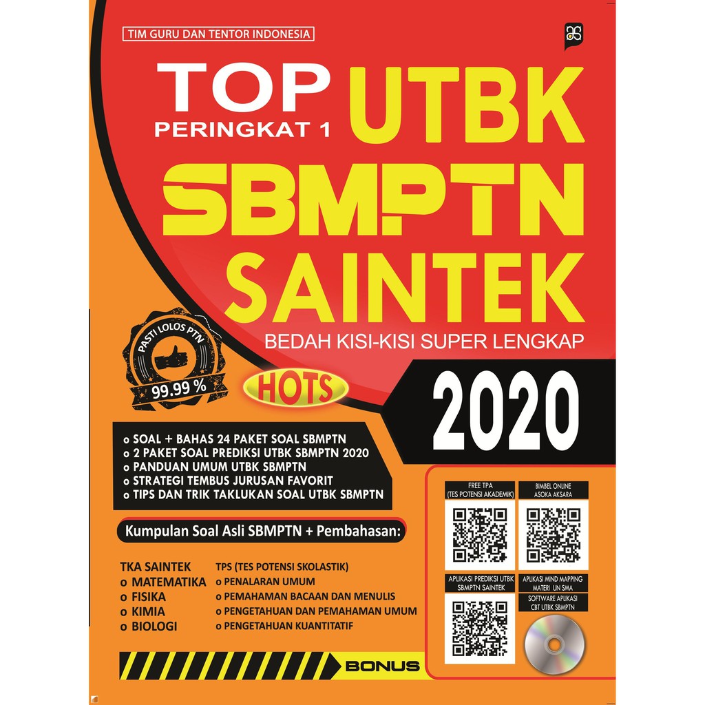 Jual BUKU TOP PERINGKAT 1 UTBK SBMPTN SAINTEK | Shopee Indonesia