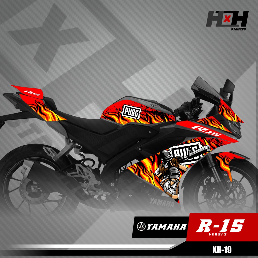 Jual Sticker Stiker Striping Variasi Semifull R15 V3 / R15 VVA Desain ...