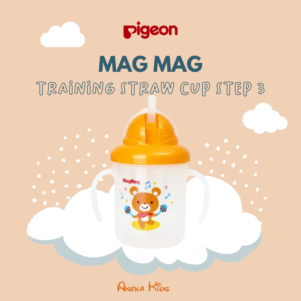 Jual Pigeon Mag Mag Training Straw Cup Step 3 -- 050935 | Shopee Indonesia