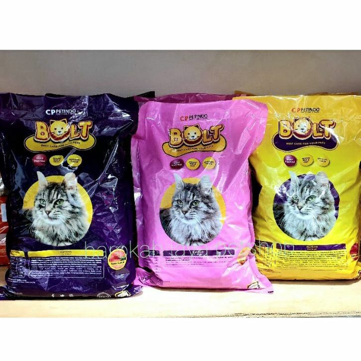 Jual Bolt Tuna 1kg/ Makanan Kucing Cat Food Bolt 1kg | Shopee Indonesia