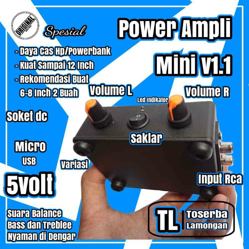 Jual Power Amplifier Ampli Mini 5Volt Type V1.0 Cocok Buat Sound ...