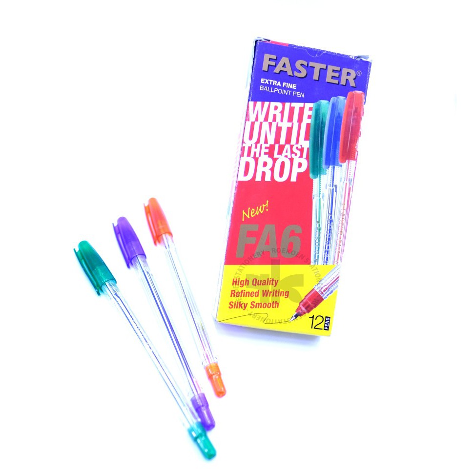 Jual Pulpen Faster FA6 0.7mm isi 12Pcs | Shopee Indonesia