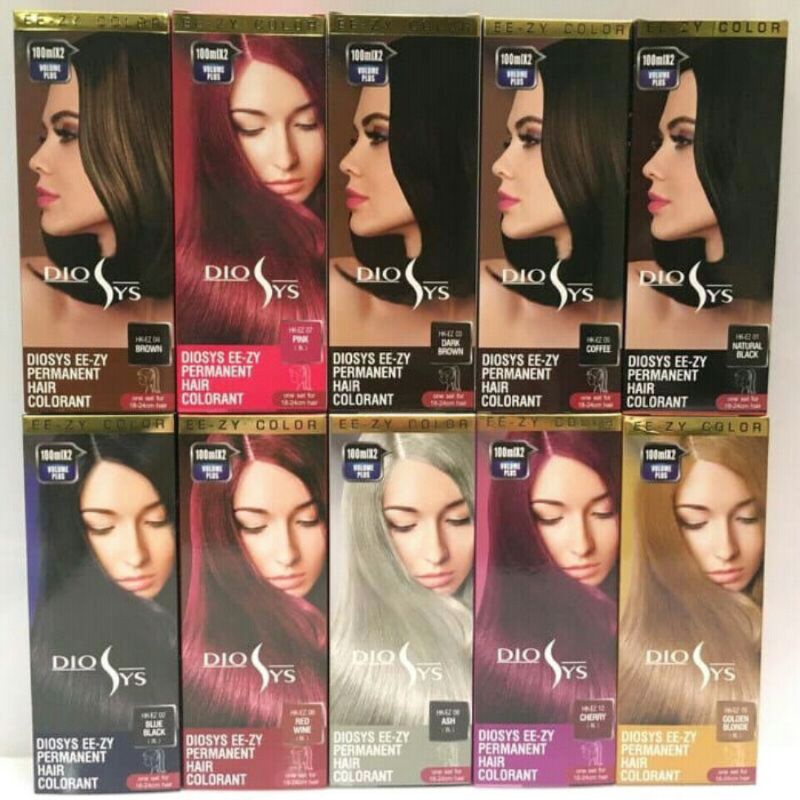 Jual Diosys Permanent Hair Colorant / Cat Rambut Dio 100 ML | Shopee ...