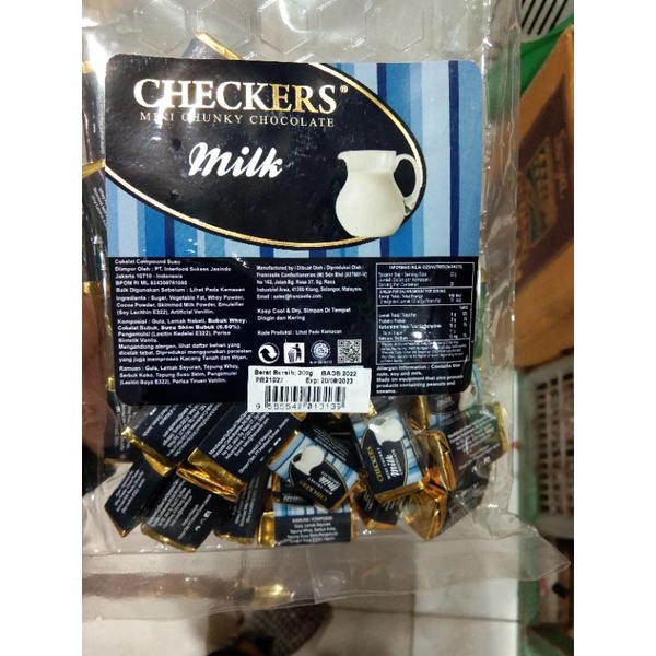 Jual Checkers Mini Chunky Chocolate / Cokelat Susu Malaysia / Milk ...