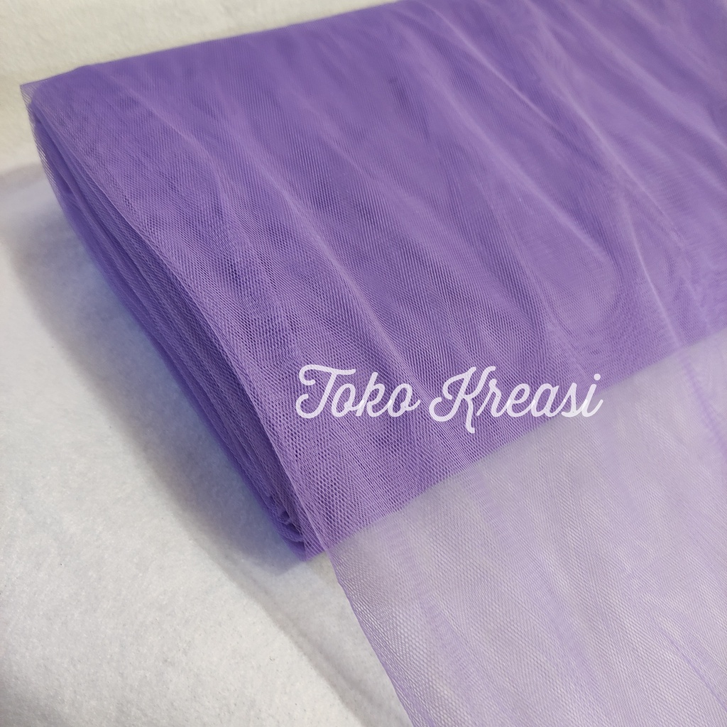 Jual (Meteran) Kain Tile Lembut Polos Halus / Soft Tulle Bahan Dress ...
