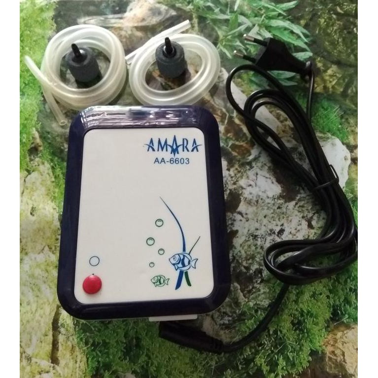 Jual |Terbaru| Jual Pompa Aquarium Aerator Ac/Dc Amara Mini Aa-6603 ...