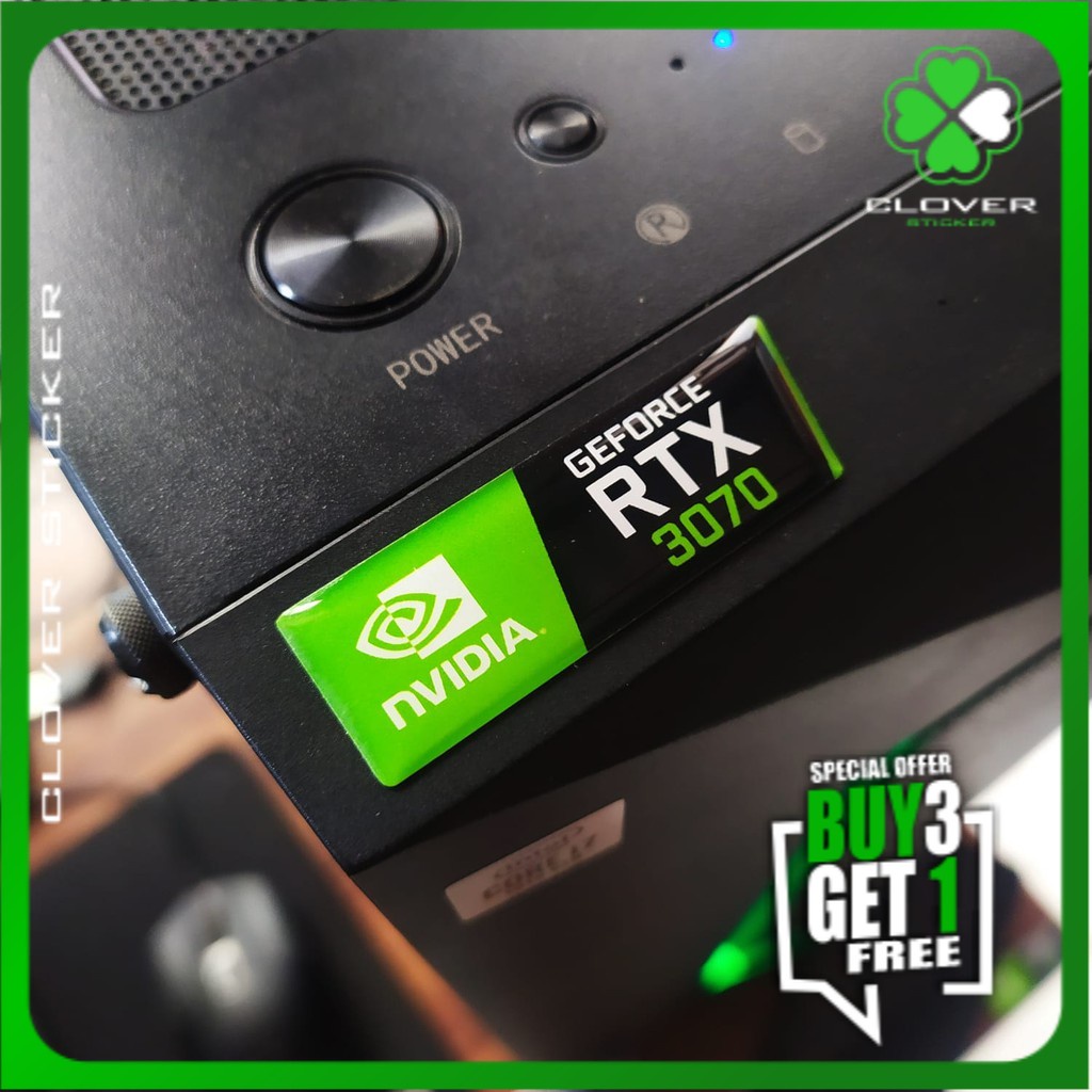 Jual STIKER GEFORCE RTX 3060 STIKER RESIN 3D LENTUR STIKER OUTDOOR ...