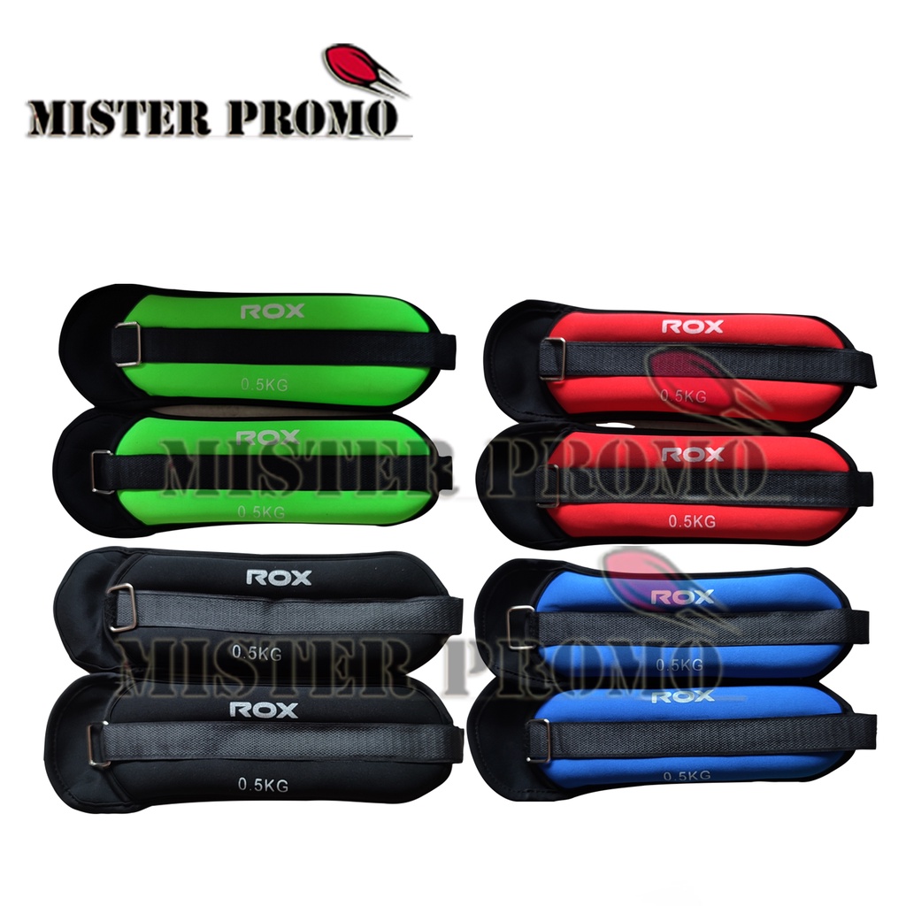 Jual Hand Foot Band 1 kg ROX Bending Gym Pemberat Tangan Kaki 0,5 Kg isi 2 | Shopee Indonesia