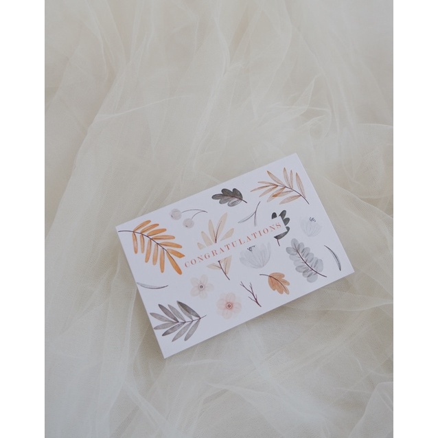 Jual Kartu Ucapan 8x12cm | Bisa Custom tulisan | Greetings Card ...