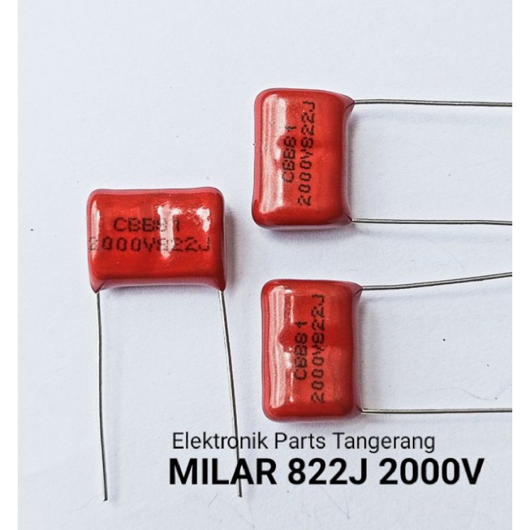 Jual KAPASITOR MILAR 822J 2000V CAPACITOR MILAR 822J 2000V KAPASITOR ...