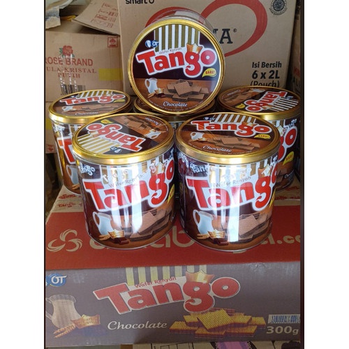Jual Wafer Tango Kaleng Coklat 300 Gram | Shopee Indonesia