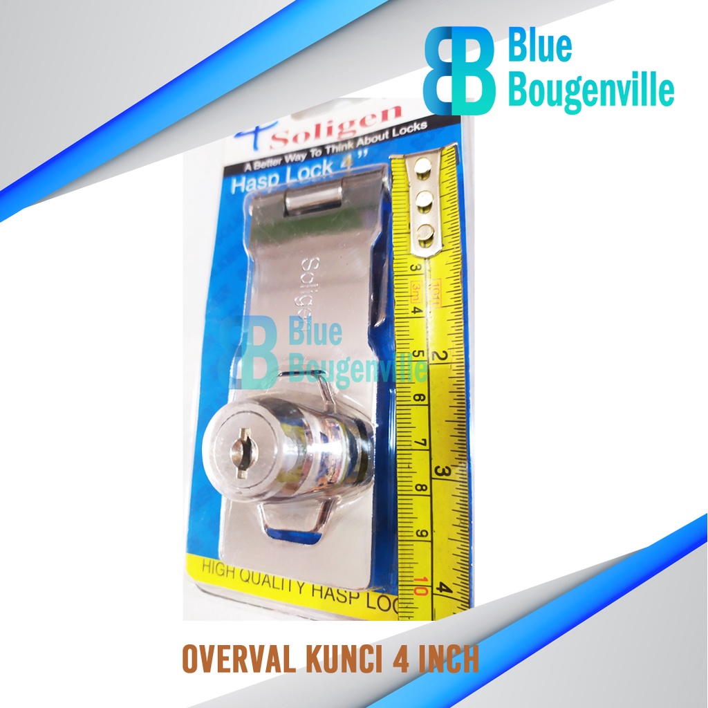 Jual Overval Kunci 4 inch Hasp Lock | Shopee Indonesia