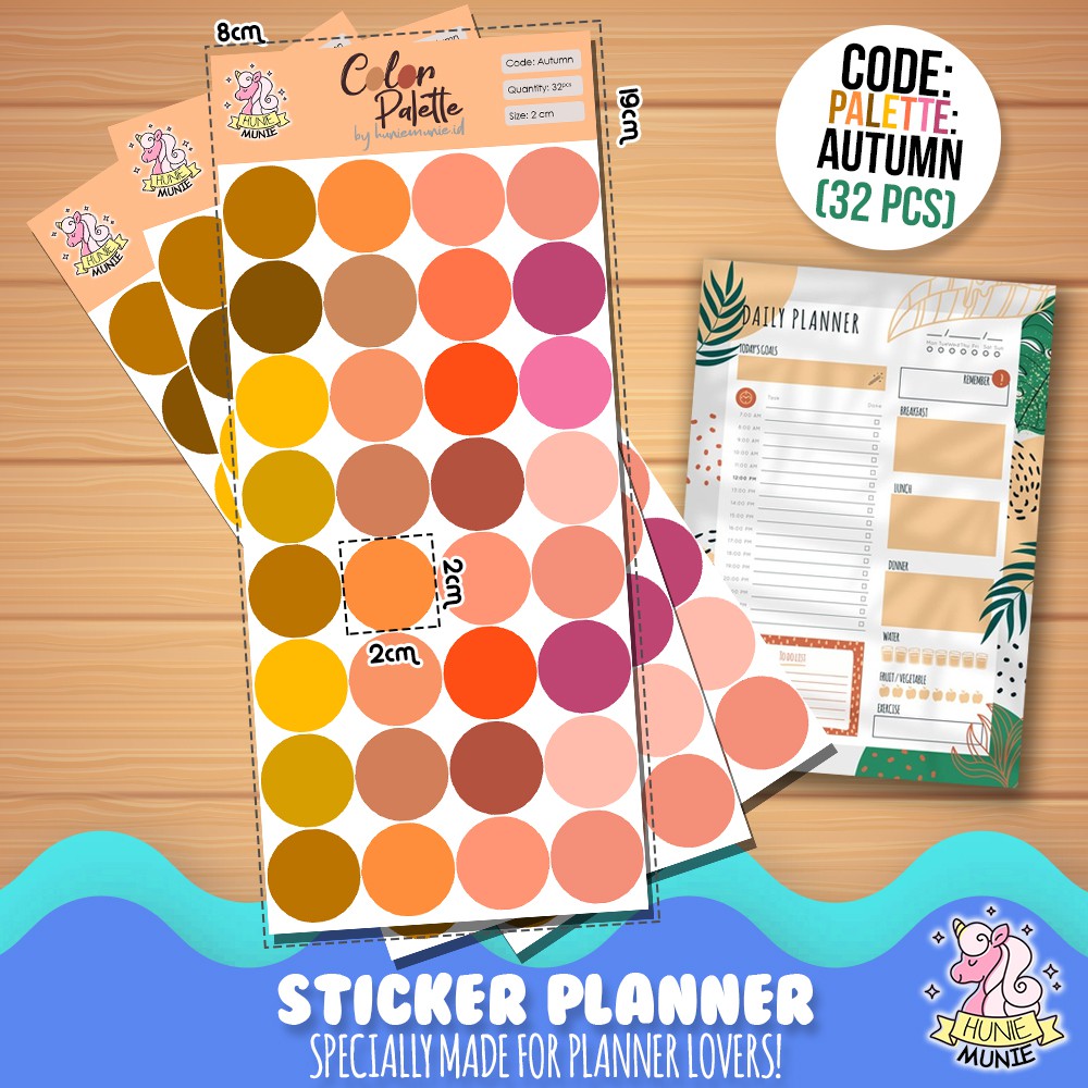Jual Planner Sticker - Bullet Journal BUJO Color Palette 32pcs ...