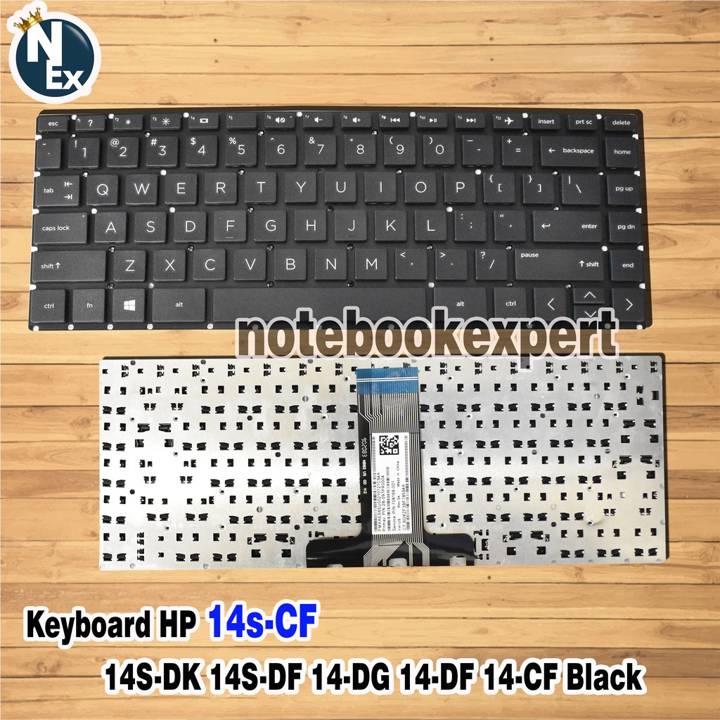 Jual Keyboard HP 14s-CF 14S-DK 14S-DF 14-DG 14-DF 14-CF Black | Shopee ...