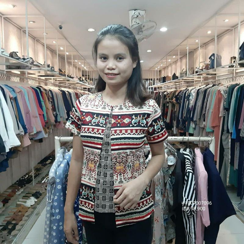 Jual Blus batik rompi | Shopee Indonesia
