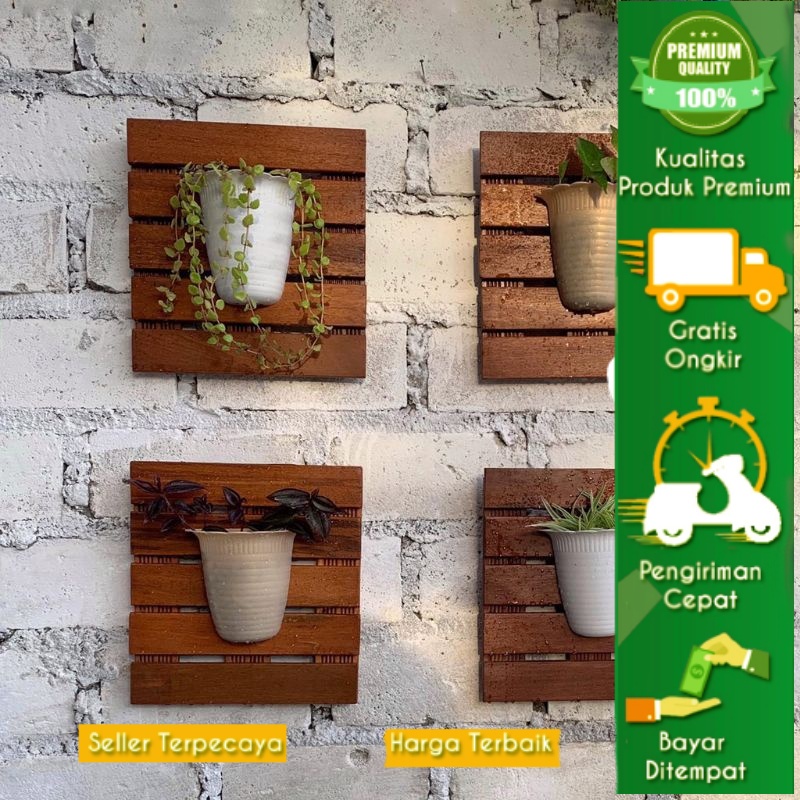 Jual Rak Bunga Tempel Bold Rak Bunga Kayu Minimalis | Shopee Indonesia