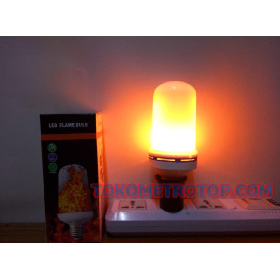 Jual Lampu led Lampu bolham api 3 fungsi bohlam flame effect fire bulb ...