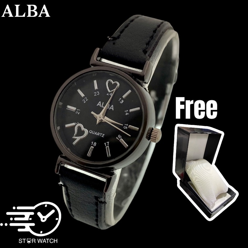 Jual Jam tangan kalep alba cewek (free box & baterai cadangan) | Shopee ...