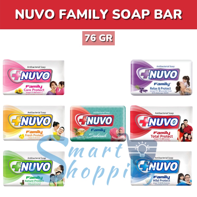 Jual NUVO FAMILY SOAP BAR 76 GR / SABUN BATANG | Shopee Indonesia