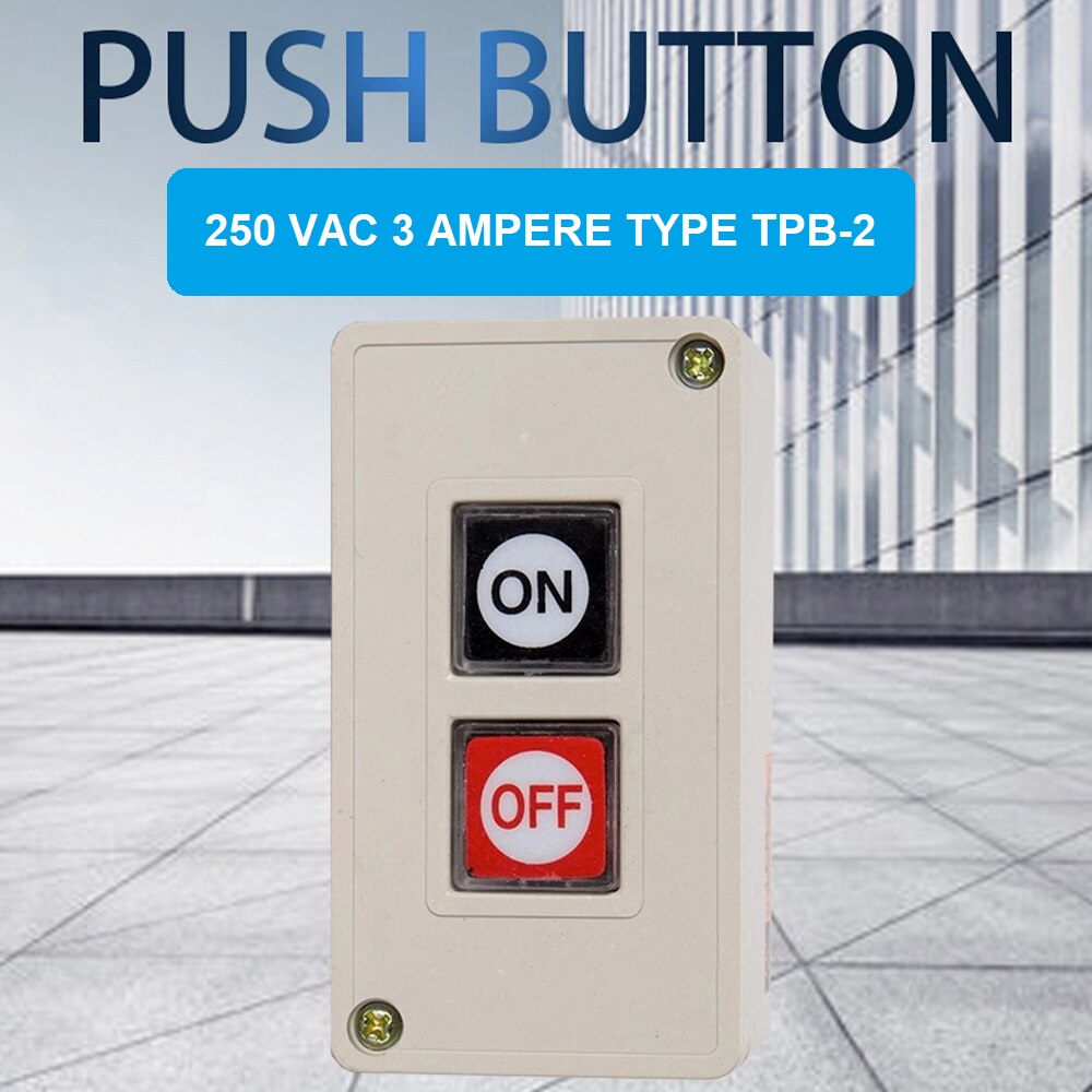 Jual Tombol On Off Switch Start Stop Power Reset Push Button TPB2 ...