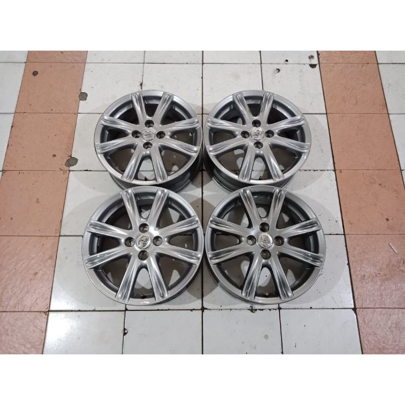 Jual velg mobil berkualitas Toyota Yaris Ring 16 pcd 4x100 lebar 6 ET 43 Vios Agya Ayla calya ...