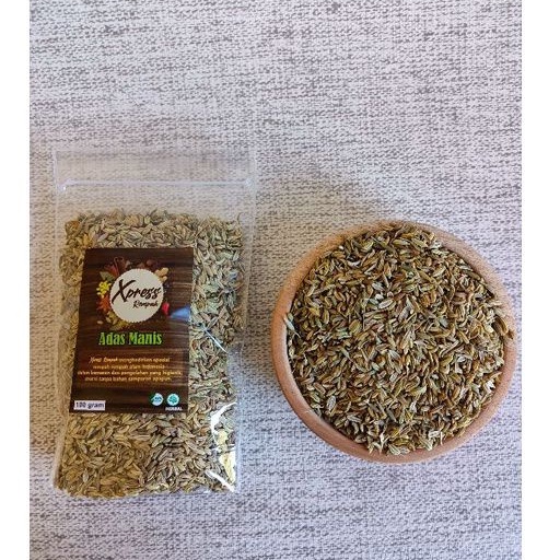 Jual ADAS MANIS / Fennel Seed 100 Gram / Premium Quality/ Rempah JSR ...