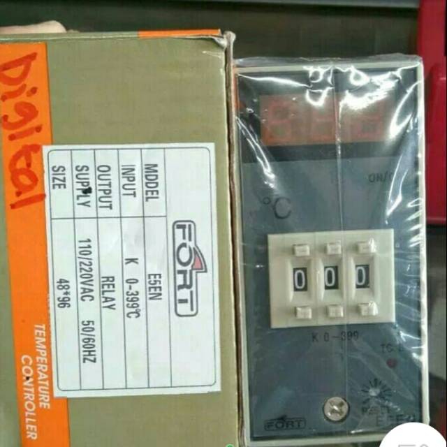 Jual Thermo Control / Temperature Control type E5EN 0-400'C FORT ...