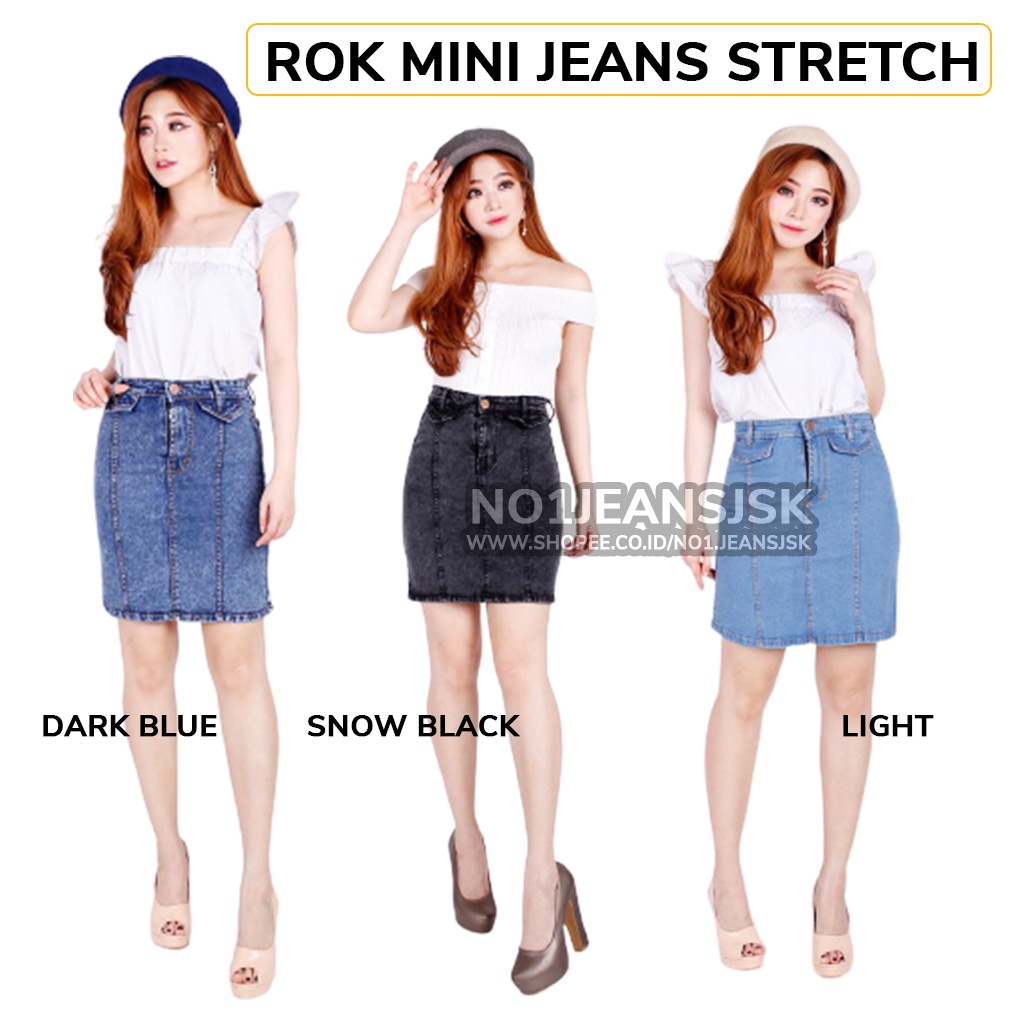 Jual BISA COD ROK MINI JEANS | ROK MINI WANITA | ROK SPAN MINI | ROK ...