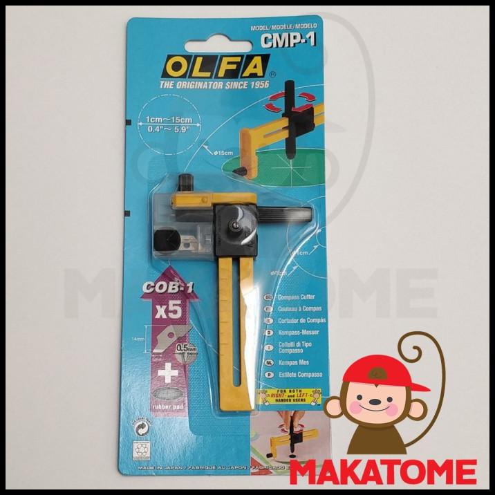Jual Olfa Compass Cutter Cmp-1 Pisau Isi 5 Knife Round Circle Jangka Japan | Shopee Indonesia