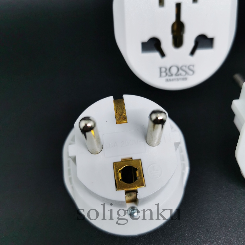 Jual BOSS / Over Steker Universal 16A 250V BOSS / BA41316S Adaptor Boss ...