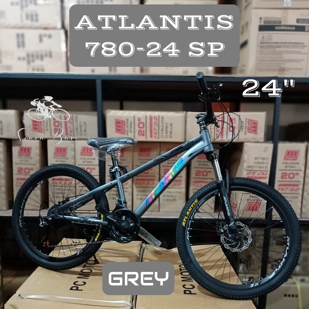 Jual Sepeda MTB Gunung 24 Inch Atlantis AT-780 24 SPEED | Shopee Indonesia