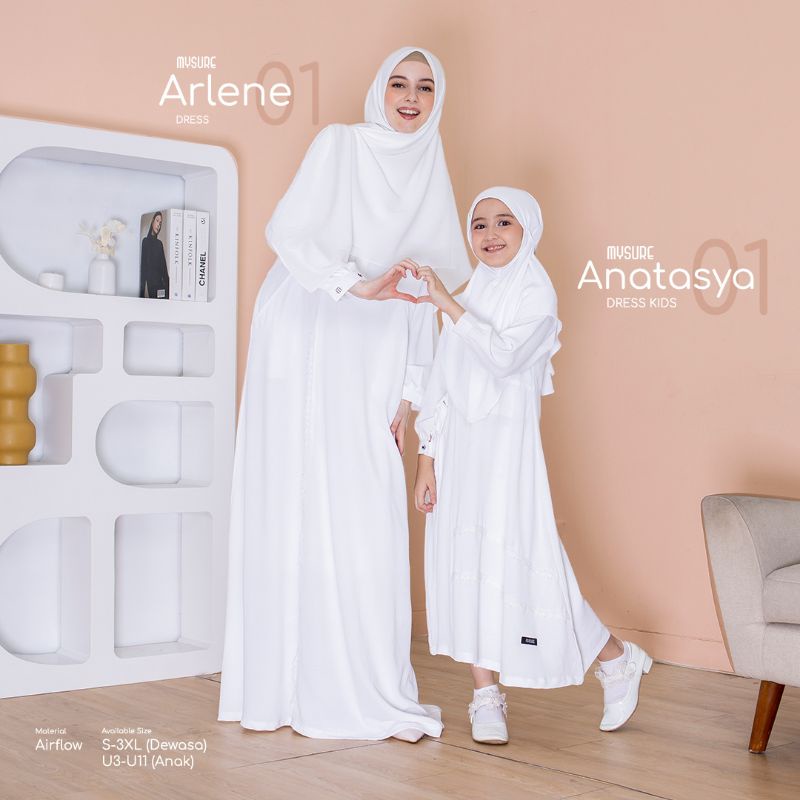 Jual ARLENE - 01 DRESS (COUPLE MOM & DAUGHTER) | Shopee Indonesia