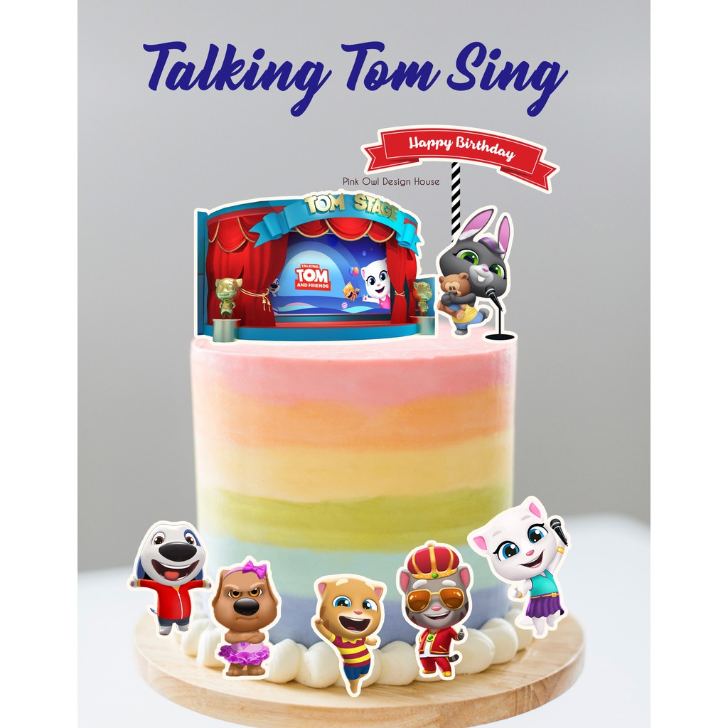 Jual Talking Tom Sing Cake Topper | Shopee Indonesia