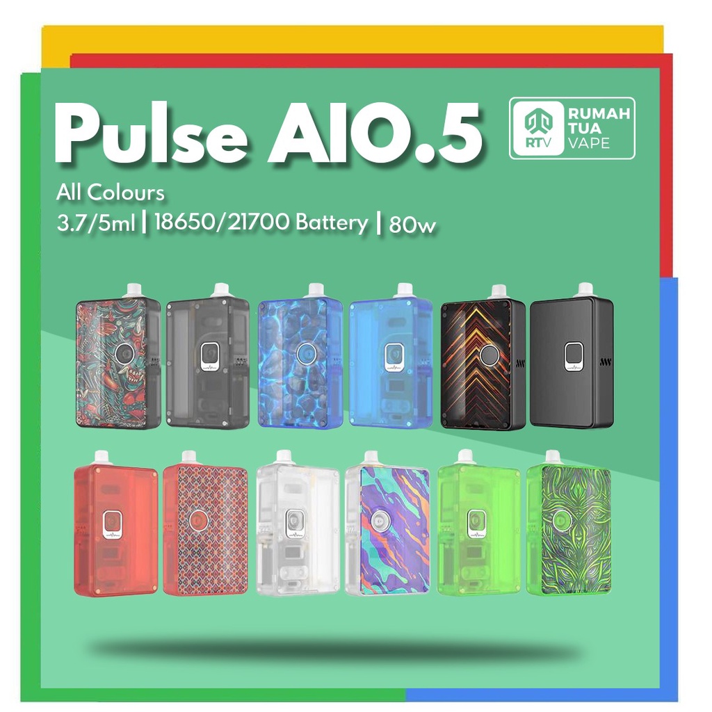 Jual NEW PULSE AIO.5 KIT STANDAR VERSION BY VANDY VAPE | Shopee Indonesia