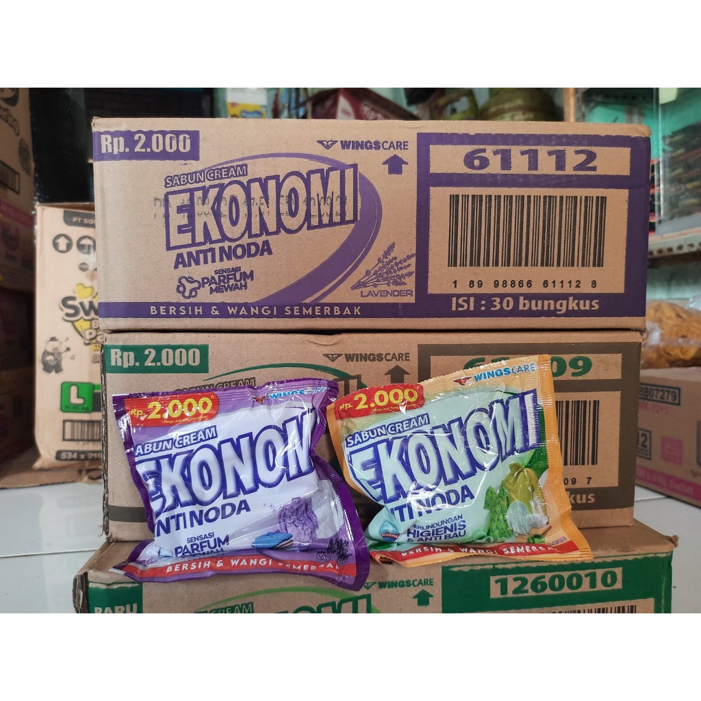 Jual Sabun Cream EKONOMI 145g 1 Dus isi 30 bungkus / Sabun Ekonomi cream all varian | Shopee ...