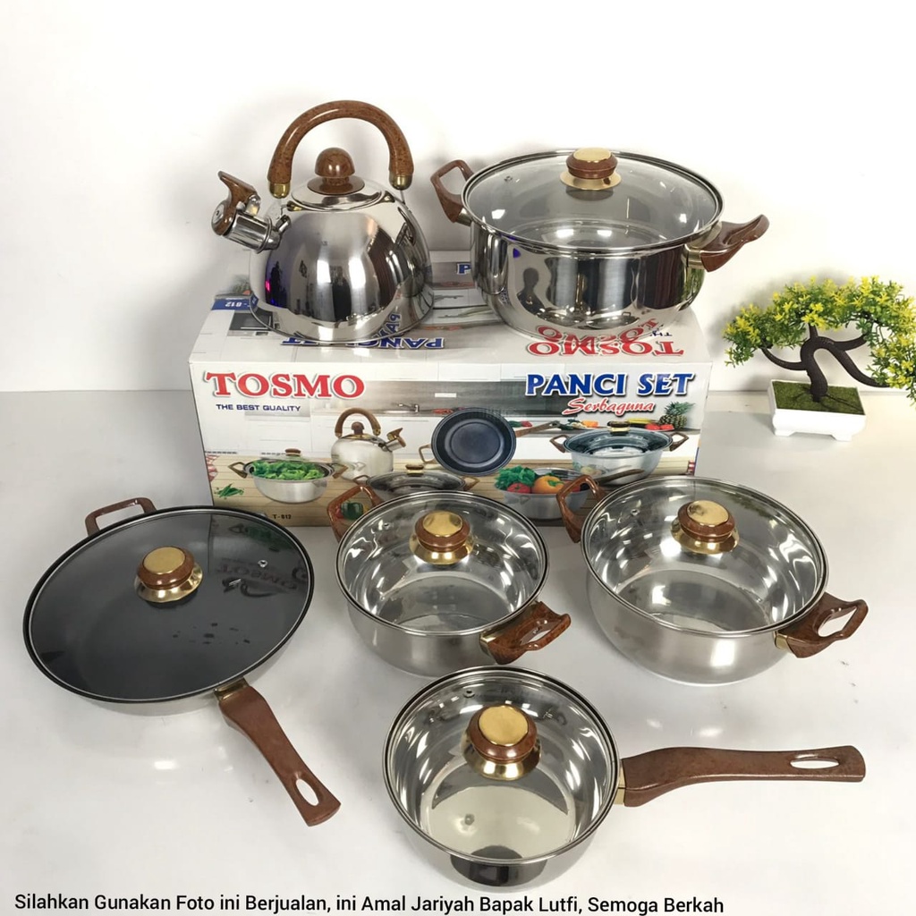 Jual Panci set stainless 12pcs | Shopee Indonesia