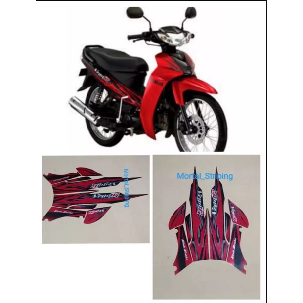 Jual STICKER STRIPING FULL SET LIS LIST BODI YAMAHA MOTOR VEGA R NEW ...