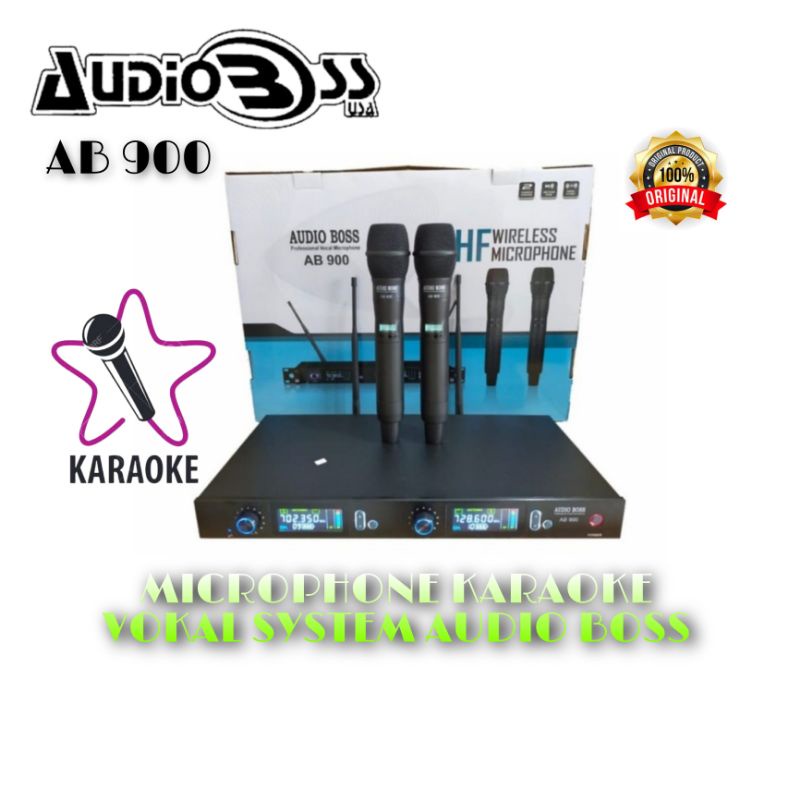 Jual MIC WIRELESS AUDIO BOSS AB900 ORIGINAL BISA CHARGER MULTI CHANNEL ...