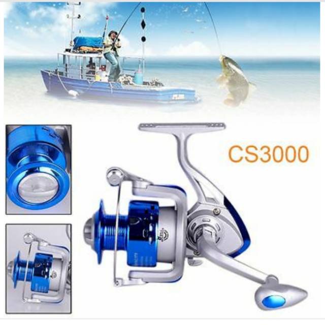 Jual Reel pancing metal spool fishing spinning reel 8 ball bearing CS ...