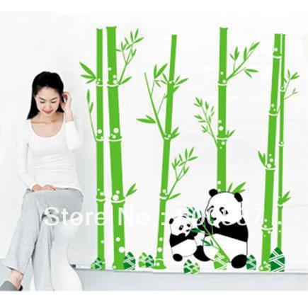 Jual METH JM7169 BAMBOO PANDA KID II WALLSTICKER WALL STIKER ...