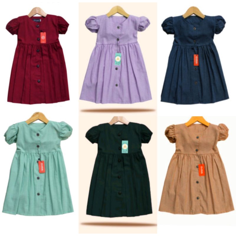 Jual Dress Anak Polymicro Adem Lembut | Atasan Perempuan Denisa (1 ...