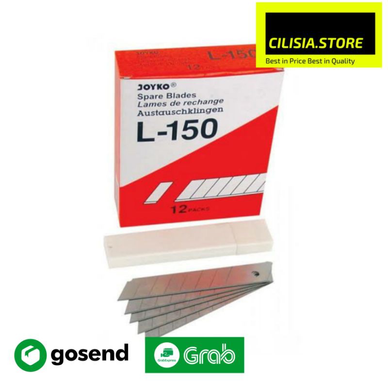Jual Isi Pisau Cutter Besar Joyko Refill L150 Isi 5 Pisau Tube | Shopee ...